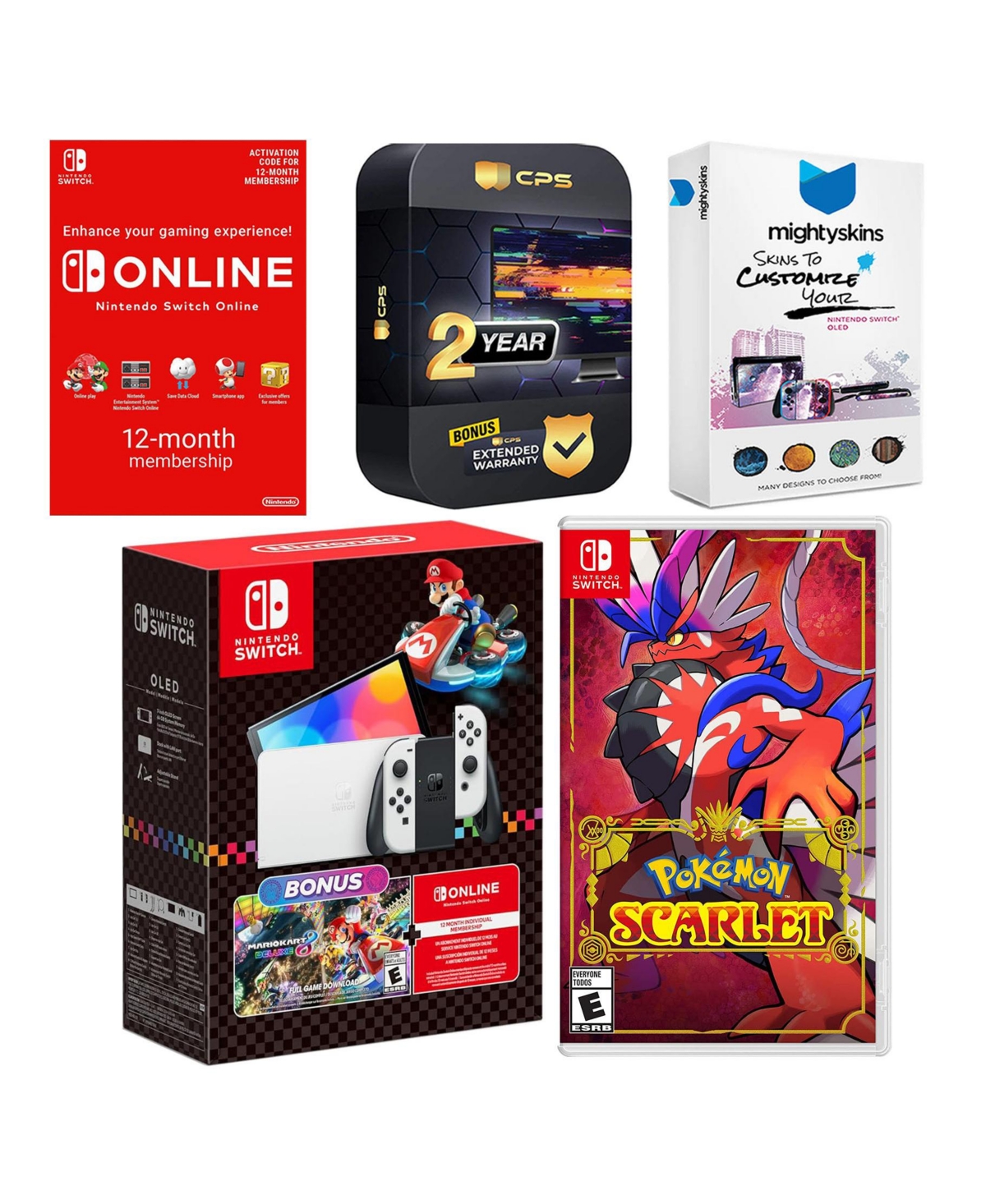 Click here for Nintendo Switch Oled Console Mario Kart 8 Bundle w... prices