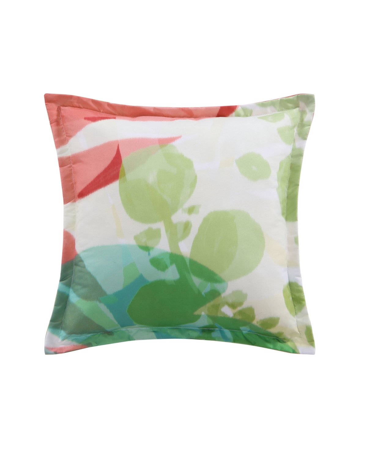 J by J Queen Bold Tiki Decorative Pillow  18 x 18 - Fuchsia