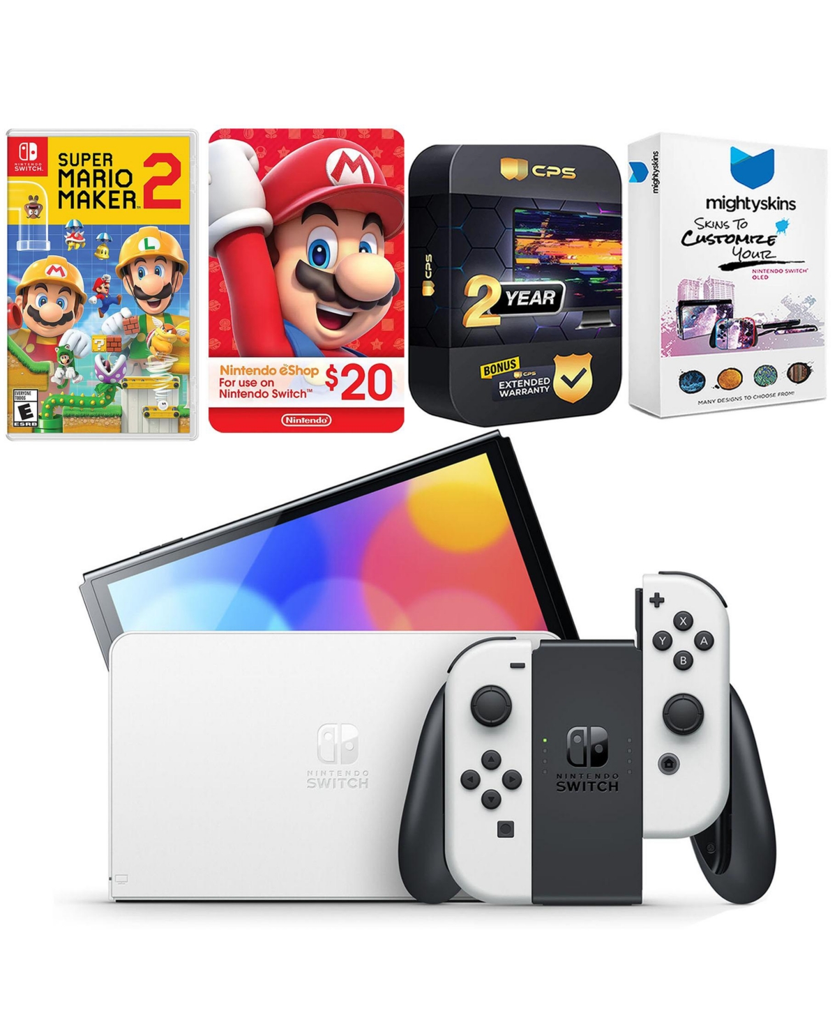 Click here for Nintendo Switch White Oled Console with Mario Make... prices