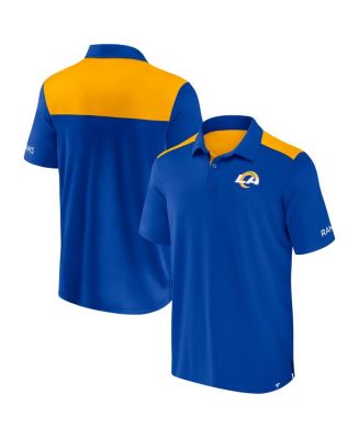 Fanatics Men's Royal/Gold Los Angeles Rams Color Block Polo Shirt - Macy's