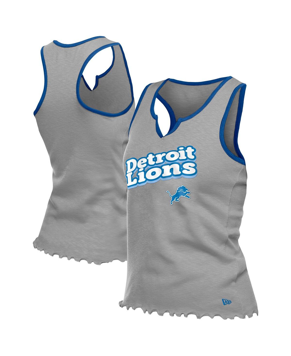 Click here for New Era Womens Silver Detroit Lions Lettuce Hem No... prices