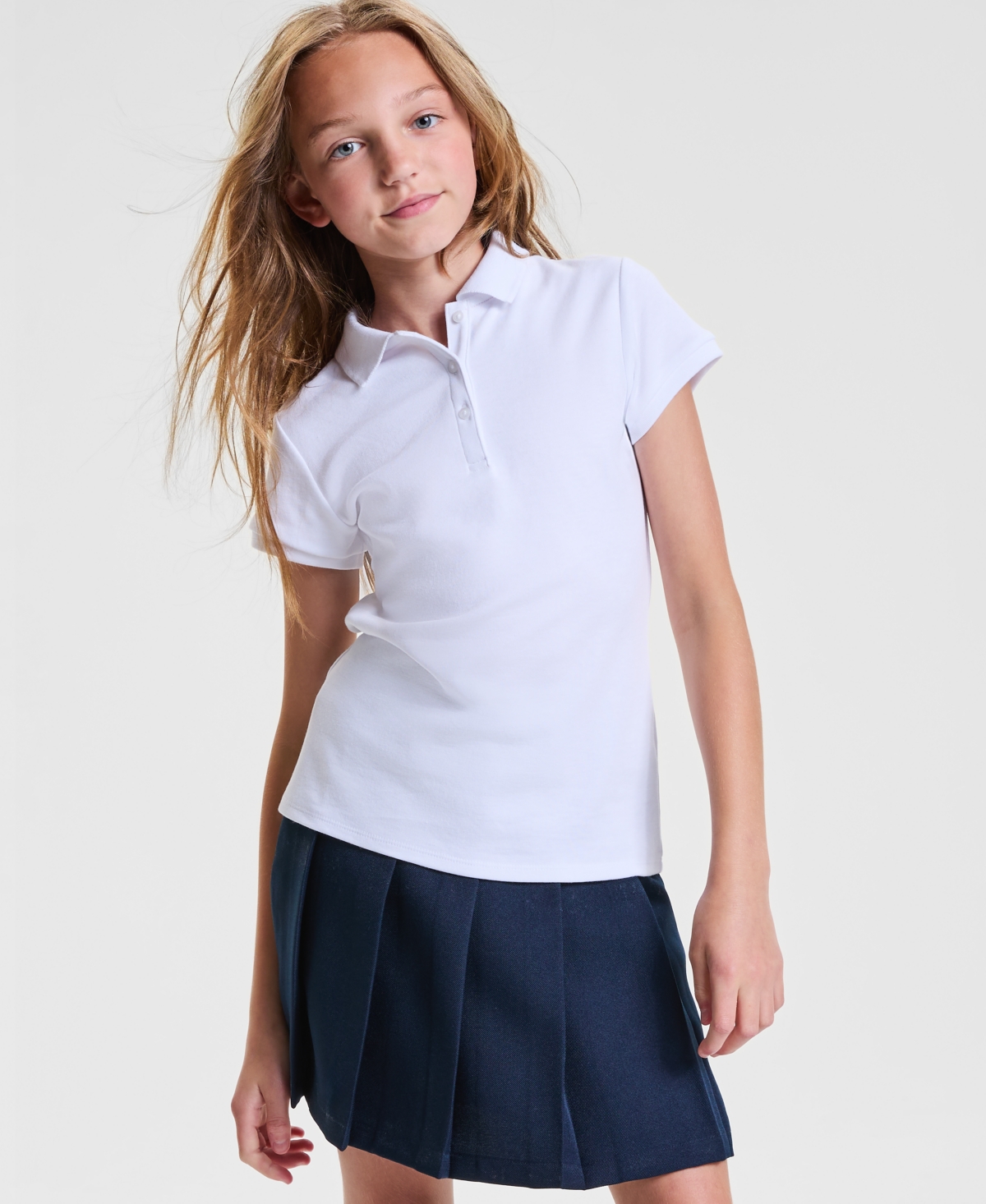 Click here for Nautica Big Girls Short Sleeve Interlock Polo Shir... prices