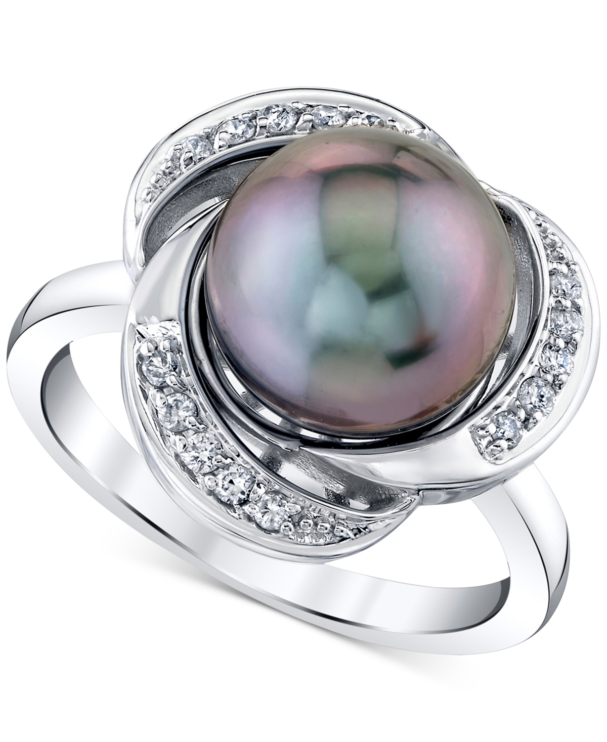 Click here for Cultured Tahitian Pearl (10mm) & Diamond (1/8 ct.t... prices