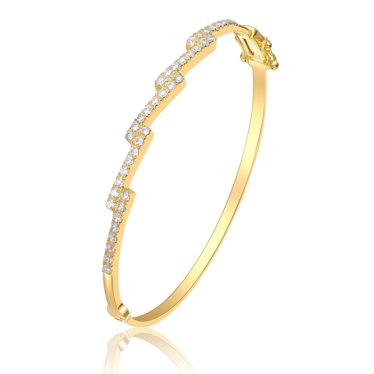 Click here for Genevive Cubic Zirconia Sterling Silver 14K Gold P... prices