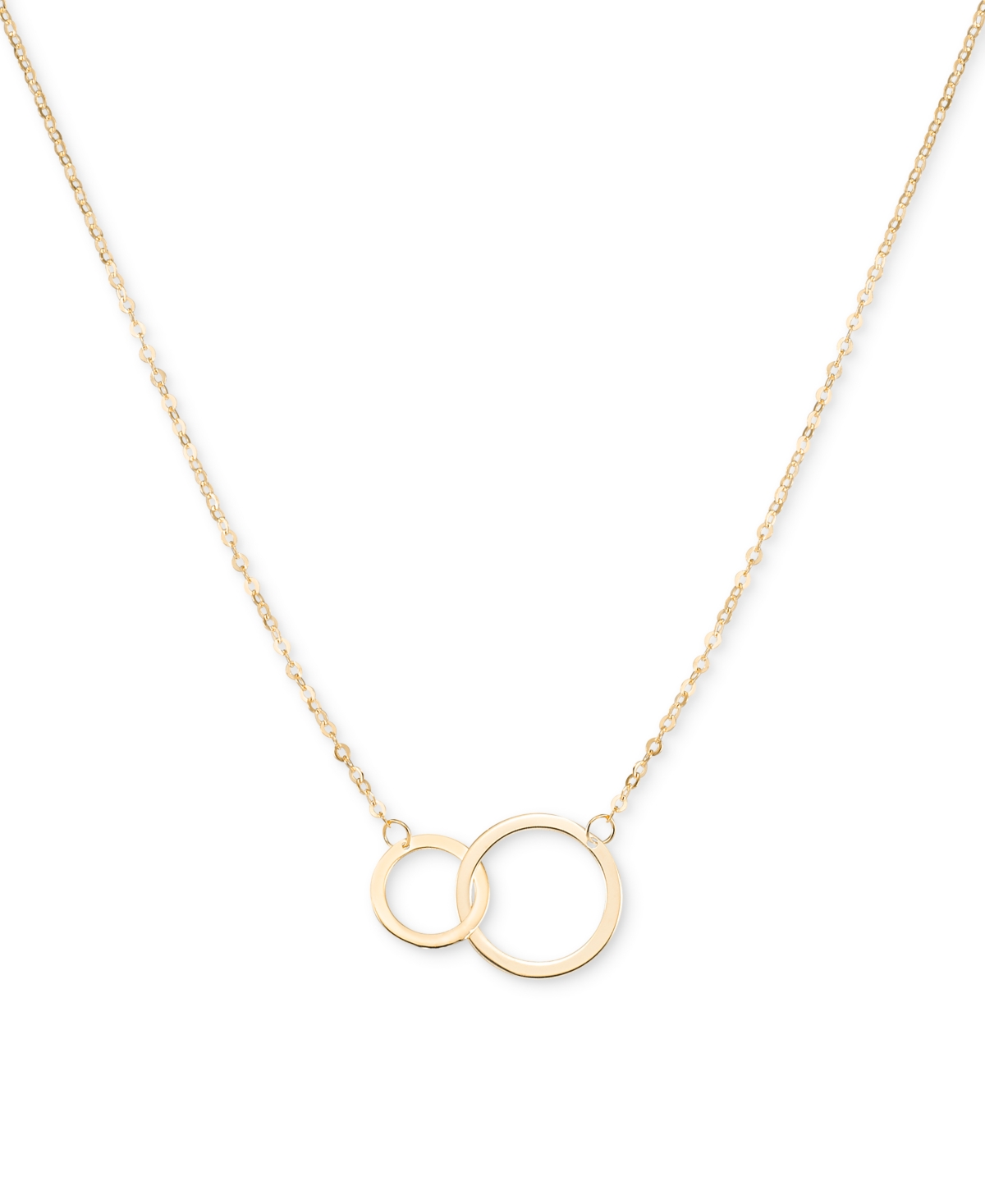 Click here for Interlocking Circle Pendant Necklace in 10k Gold... prices