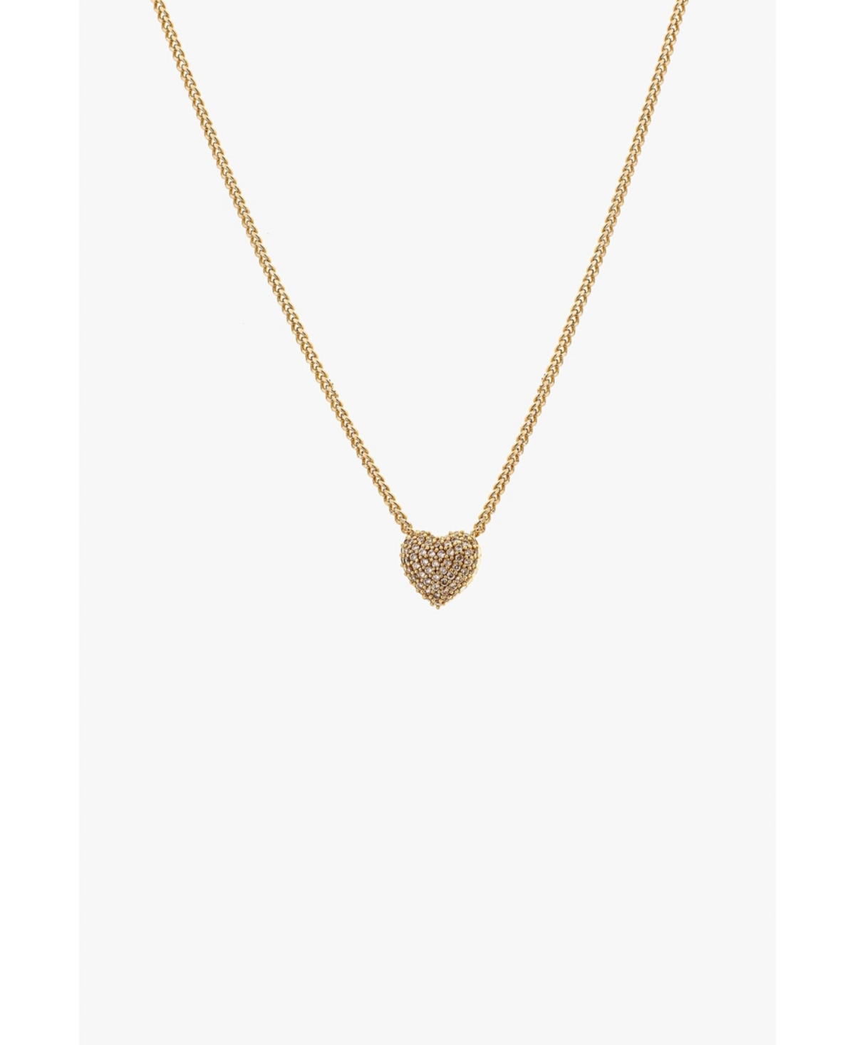 Click here for Pave Heart Necklace - Gold prices