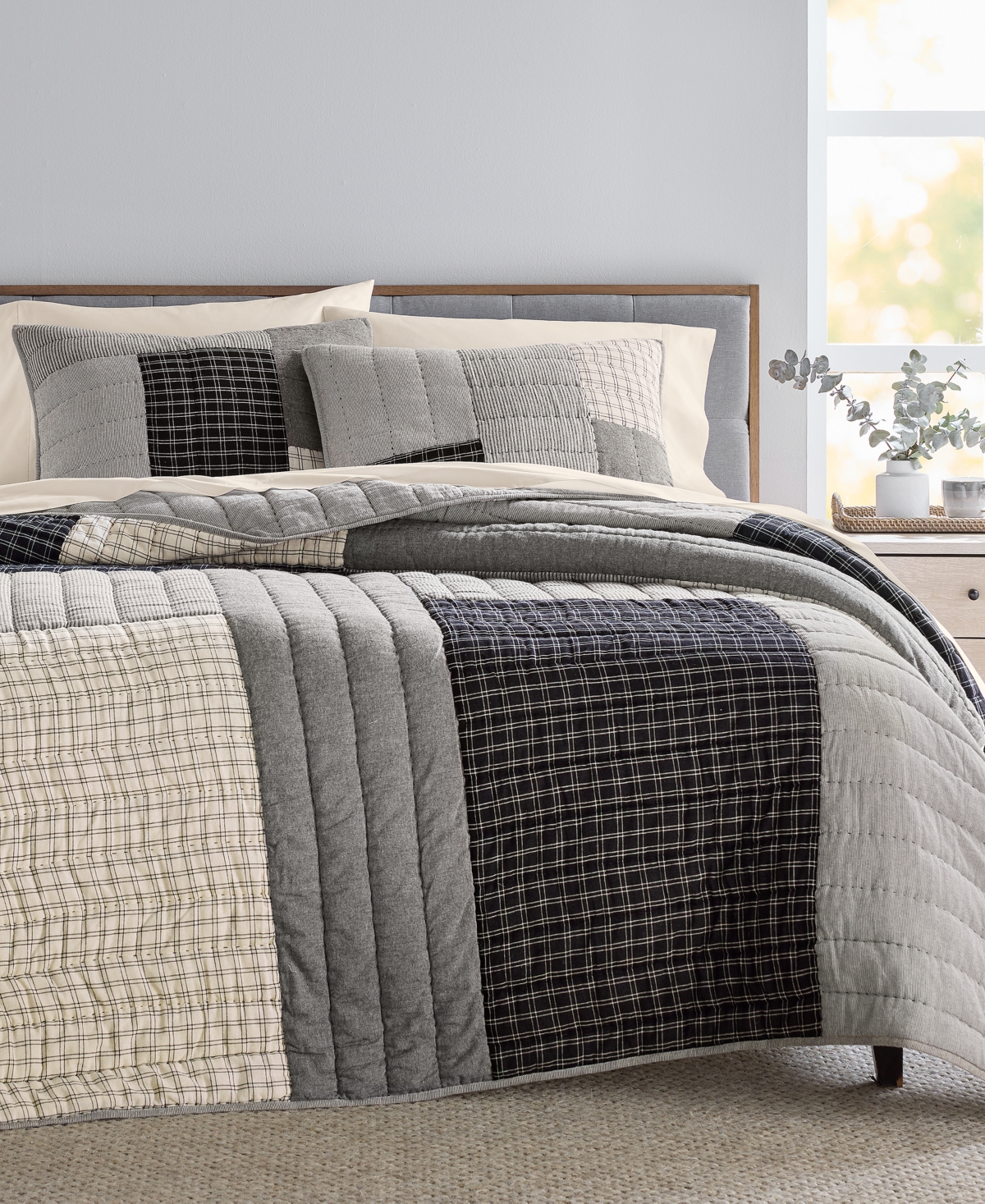 Click here for Oake Striped & Stitched 3-Pc. Quilt Set  King  Exc... prices