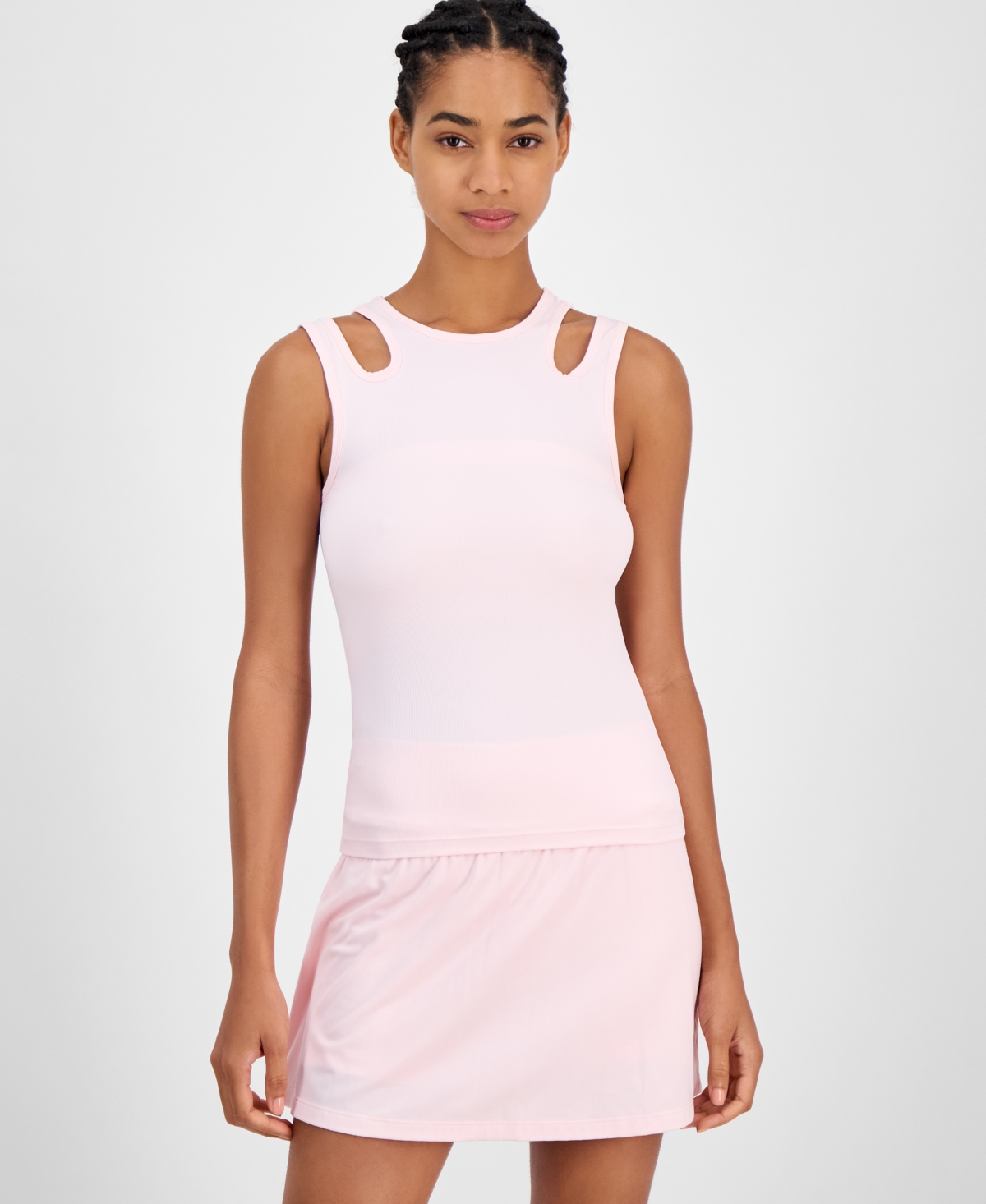 Click here for Id Ideology Womens Cutout Ribbed Tank Top  Exclusi... prices