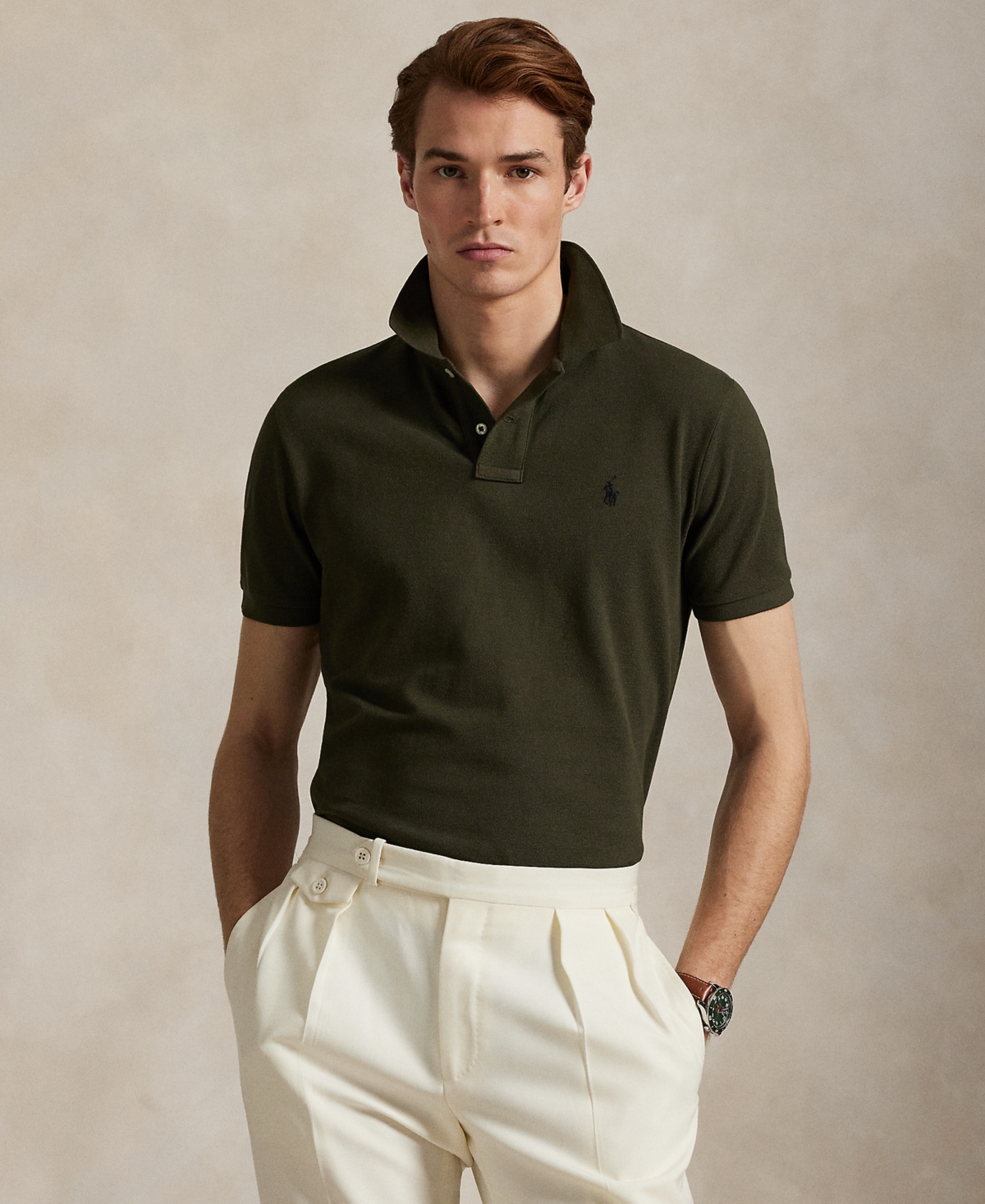 Click here for Polo Ralph Lauren Mens Cotton Custom Slim Fit Mesh... prices