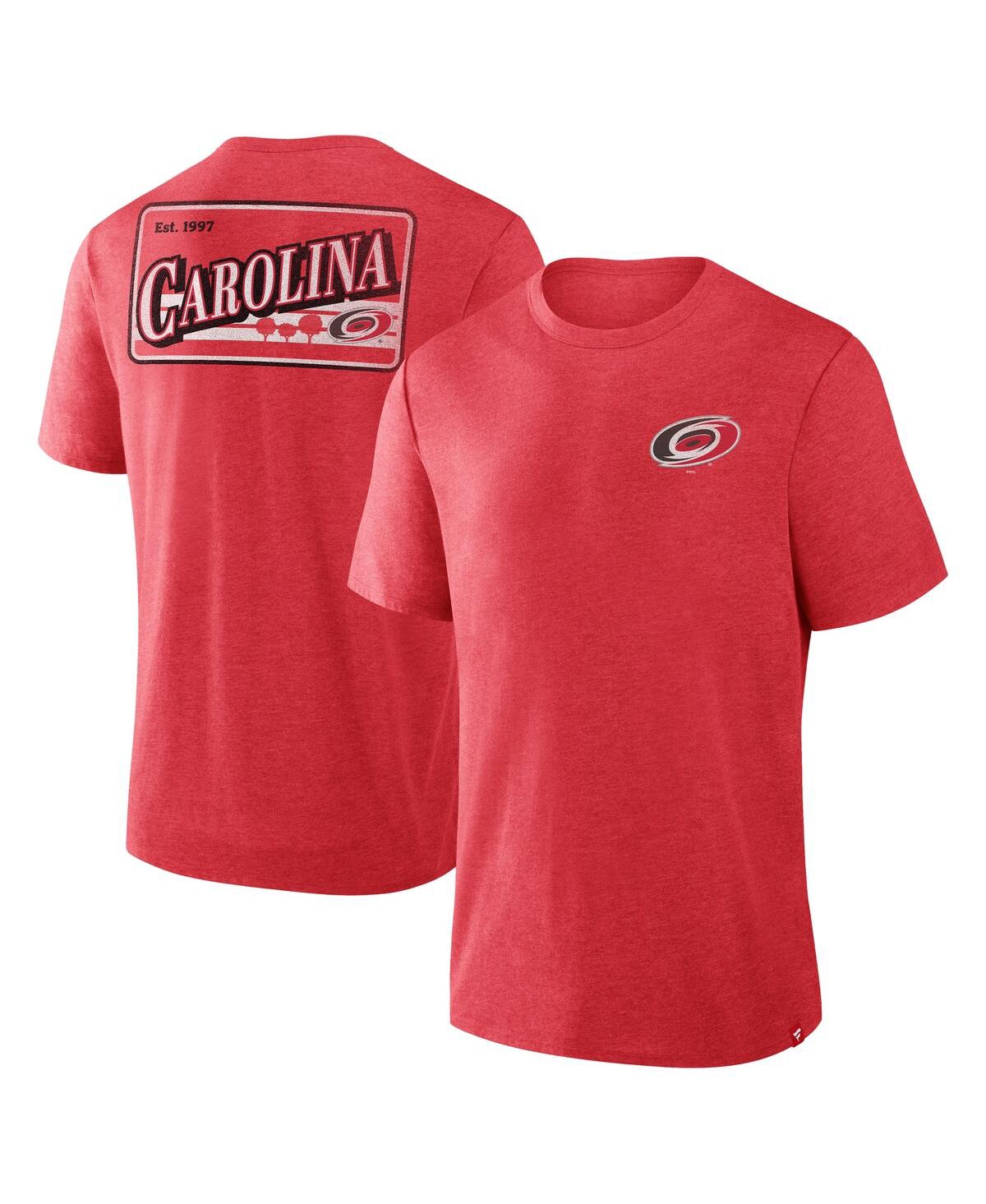 Click here for Fanatics Mens Heather Red Carolina Hurricanes Fan... prices
