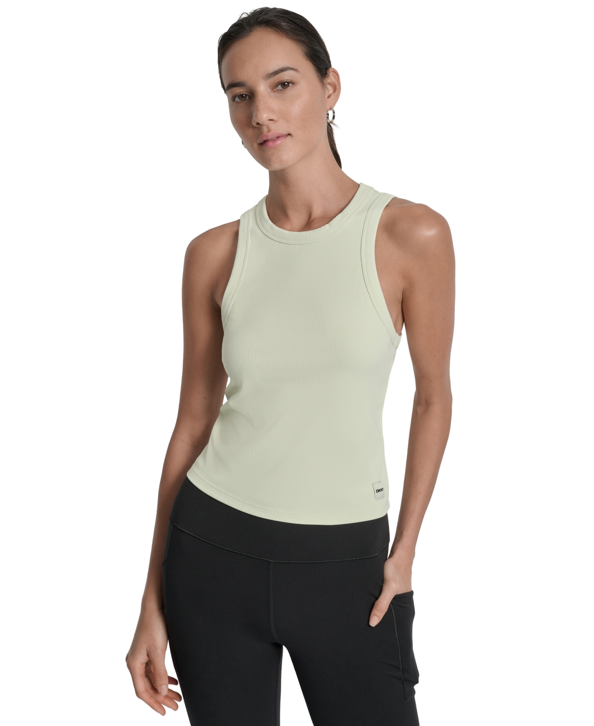 Click here for Dkny Sport Womens Hudson Ribbed High-Neck Tank Top... prices