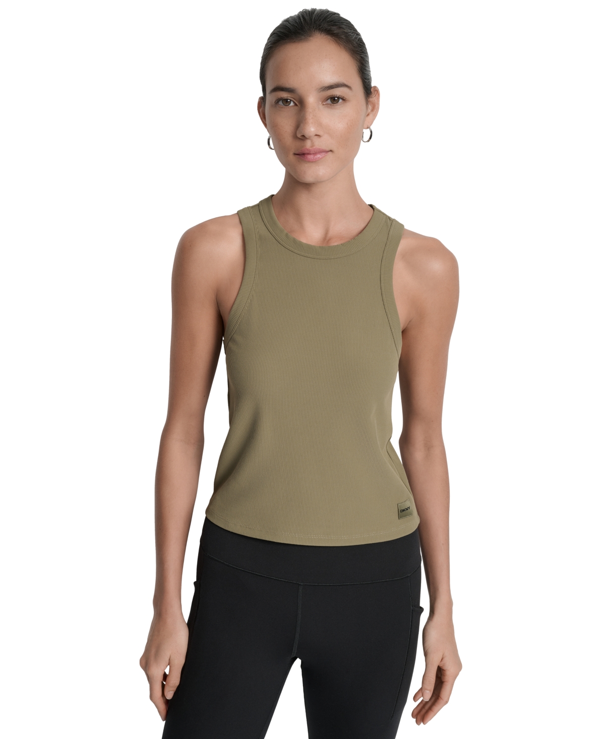 Click here for Dkny Sport Womens Hudson Ribbed High-Neck Tank Top... prices