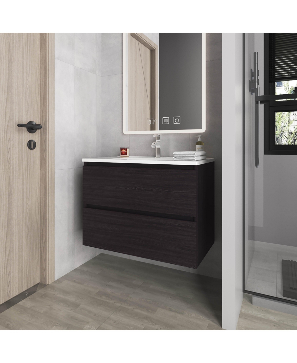 Click here for Smoot Floating Vanity with Two Drawers and Sink  W... prices