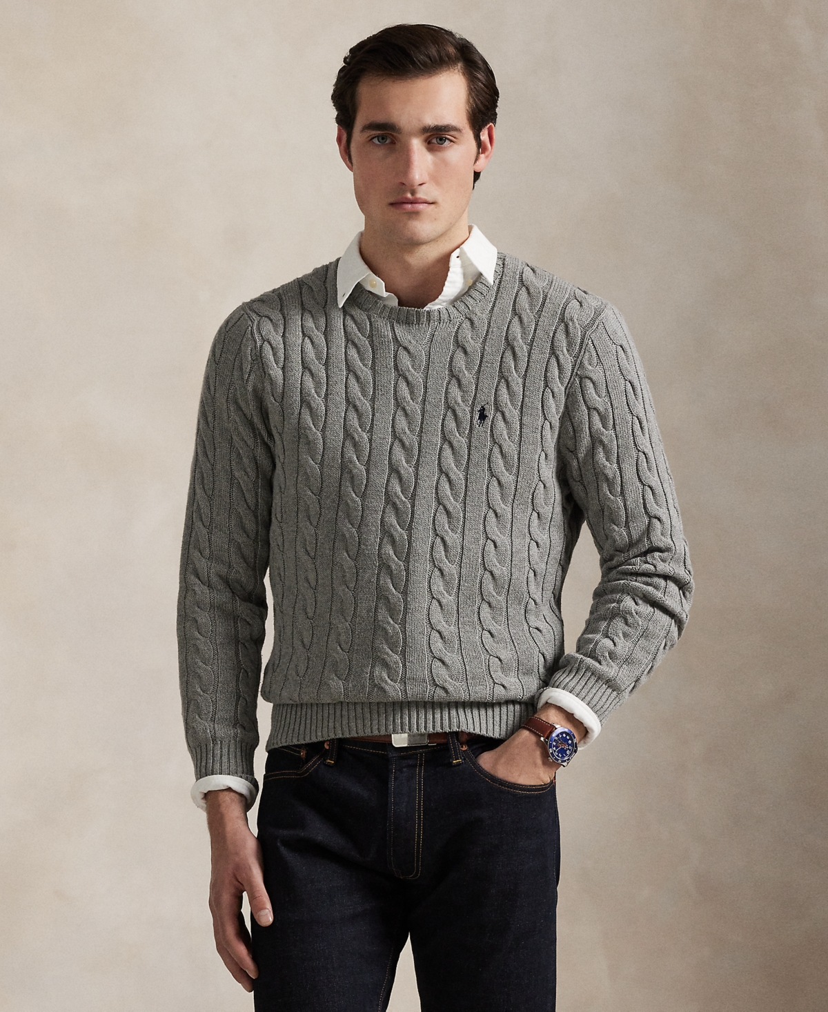 Click here for Polo Ralph Lauren Mens Cable-Knit Cotton Sweater -... prices