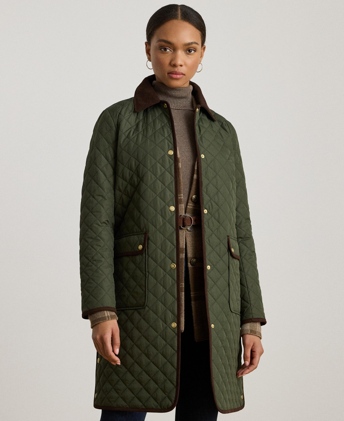 Click here for Lauren Ralph Lauren Womens Quilted Coat - Litchfie... prices