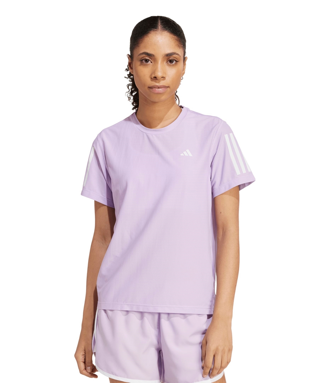 Click here for adidas Womens Own The Running T Shirt - Powder Plu... prices
