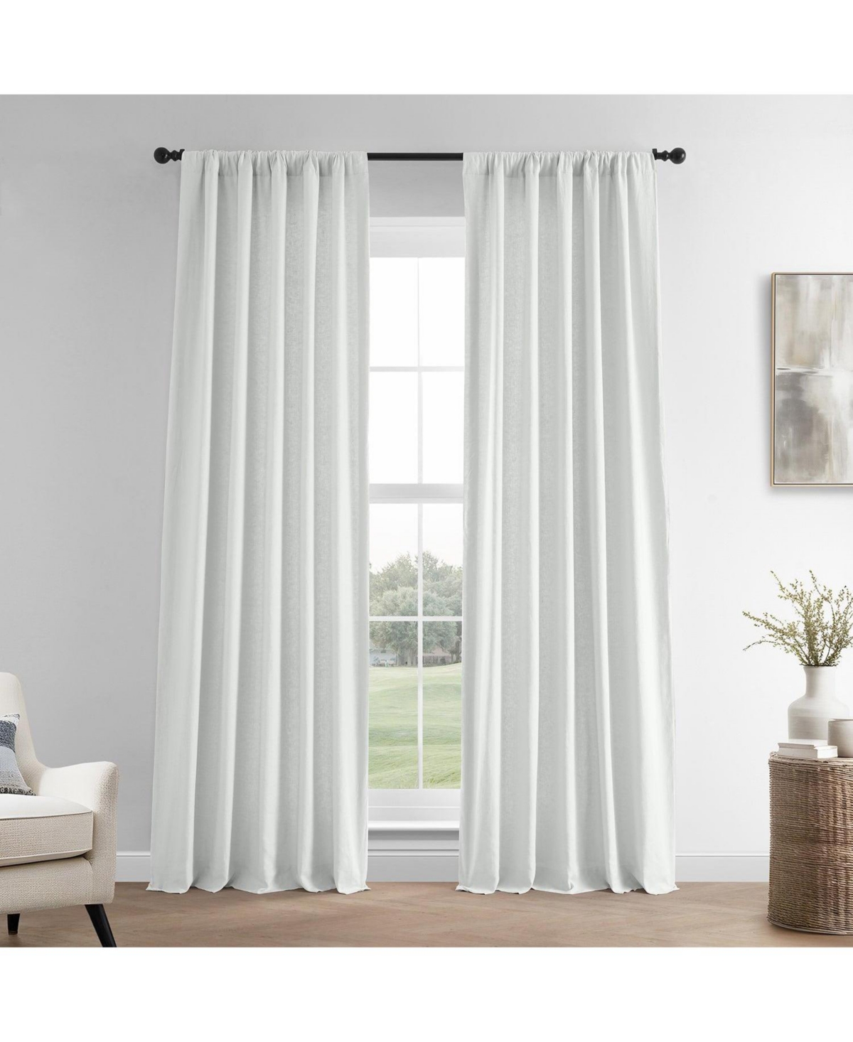 Click here for Half Price Drapes Crisp White French Linen Room Da... prices