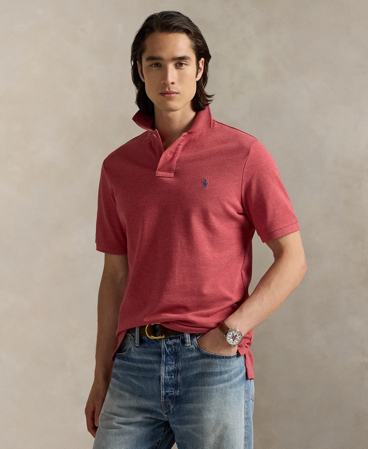 Click here for Polo Ralph Lauren Mens Classic-Fit Cotton Polo Shi... prices