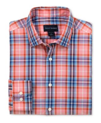 Scott Barber Men's Weekend Plaid, Berry - Macy's
