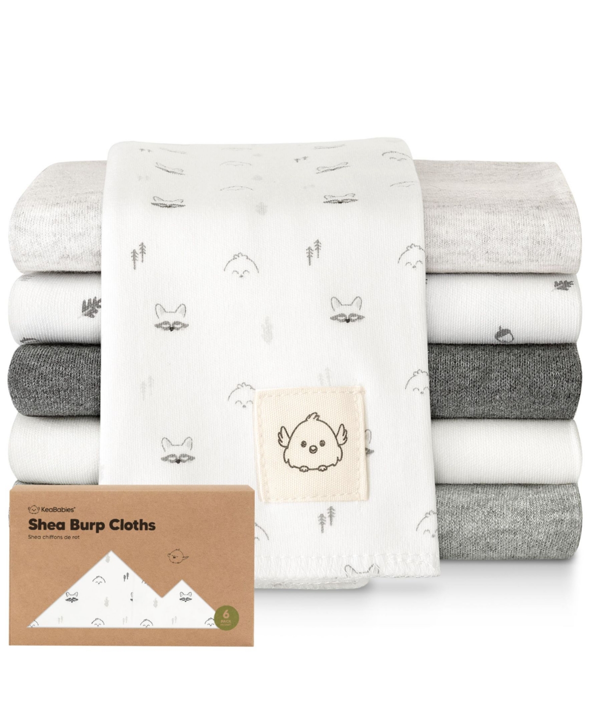 Click here for KeaBabies 6pk Shea Baby Burp Cloths for Baby Boys... prices