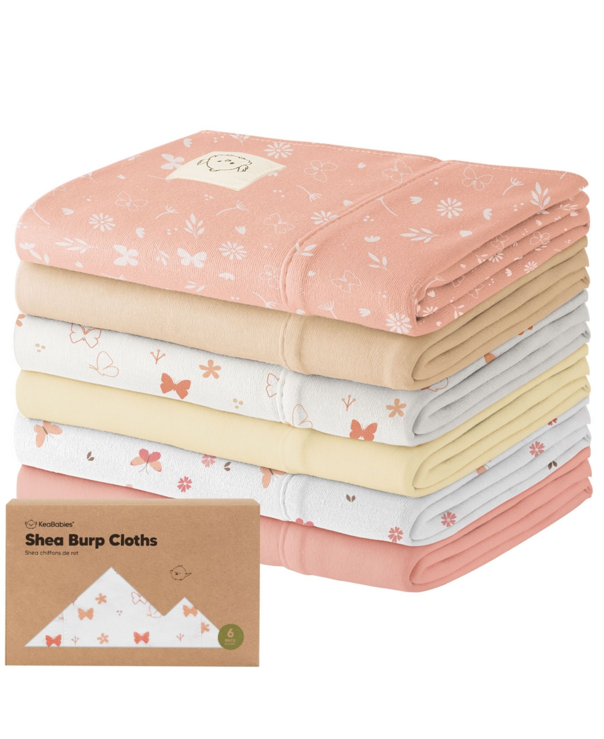 Click here for KeaBabies 6pk Shea Baby Burp Cloths for Baby Boys... prices
