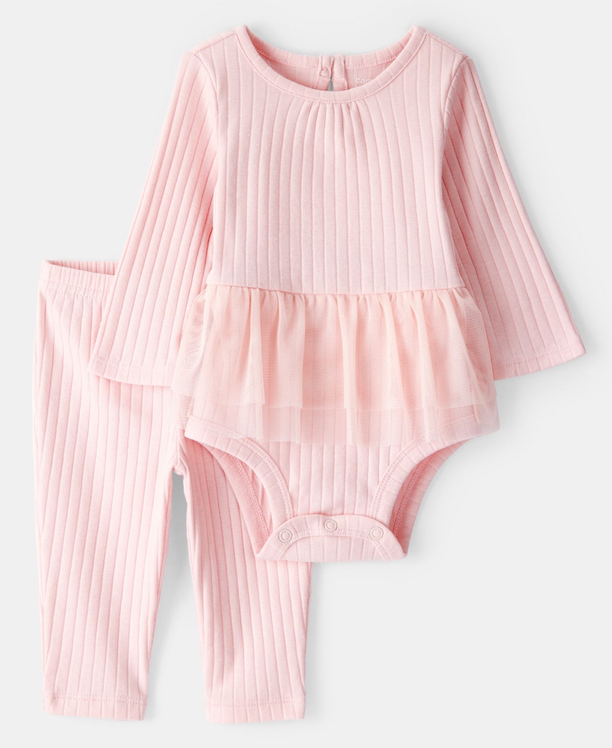 Click here for Carters Baby Girls Ribbed Tutu Bodysuit & Pants  2... prices