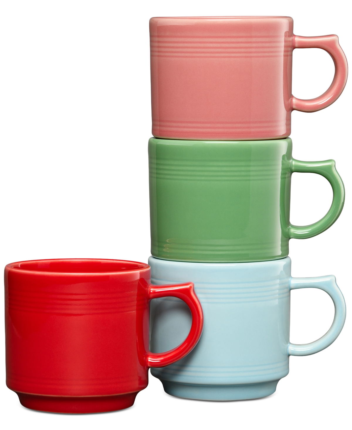 Click here for Fiesta Peppermint Frost 16 oz. Stackable Mugs  Set... prices