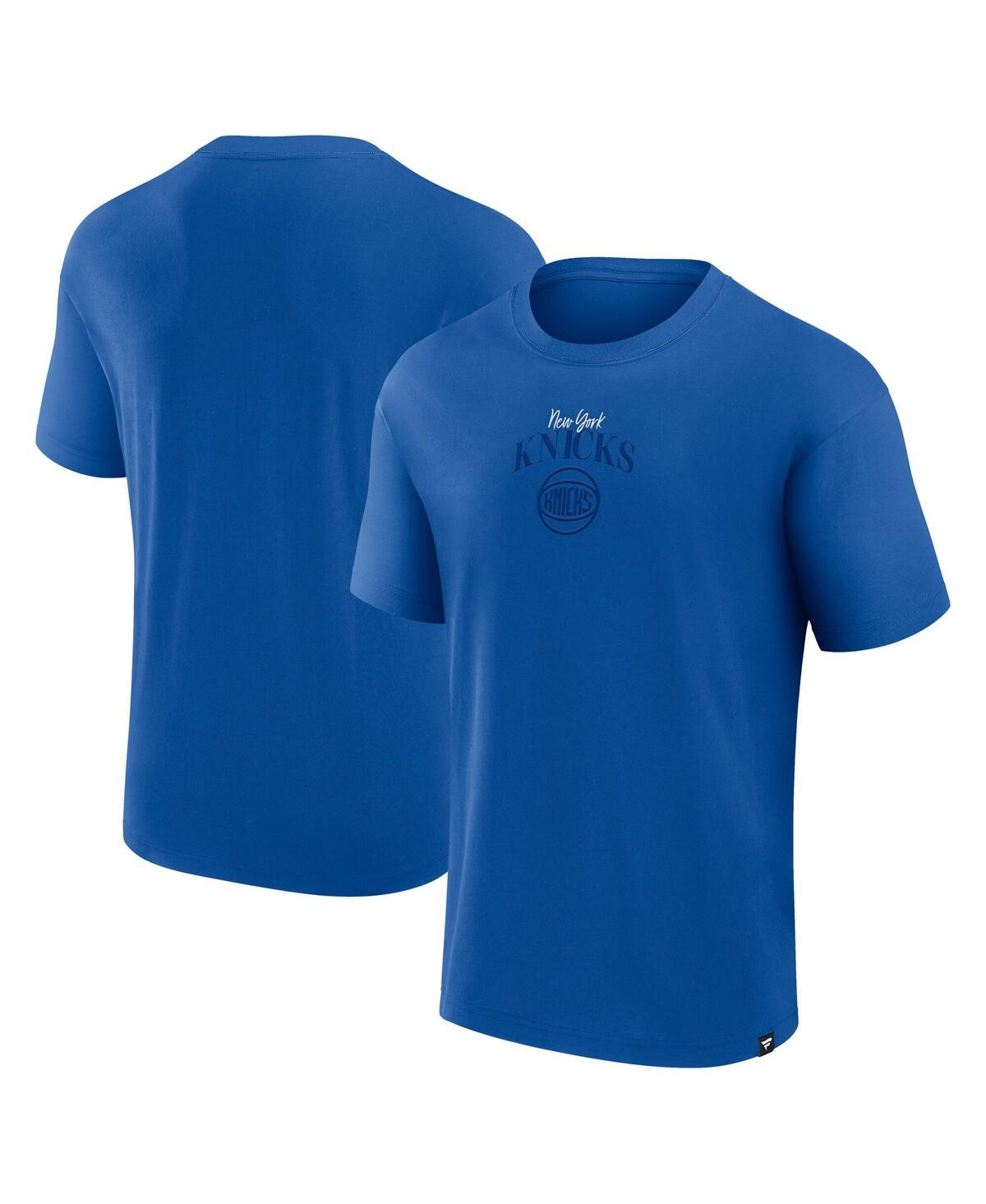 Fanatics Mens Blue New York Knicks Crossover Collection Full Court Press T-Shirt - Blue