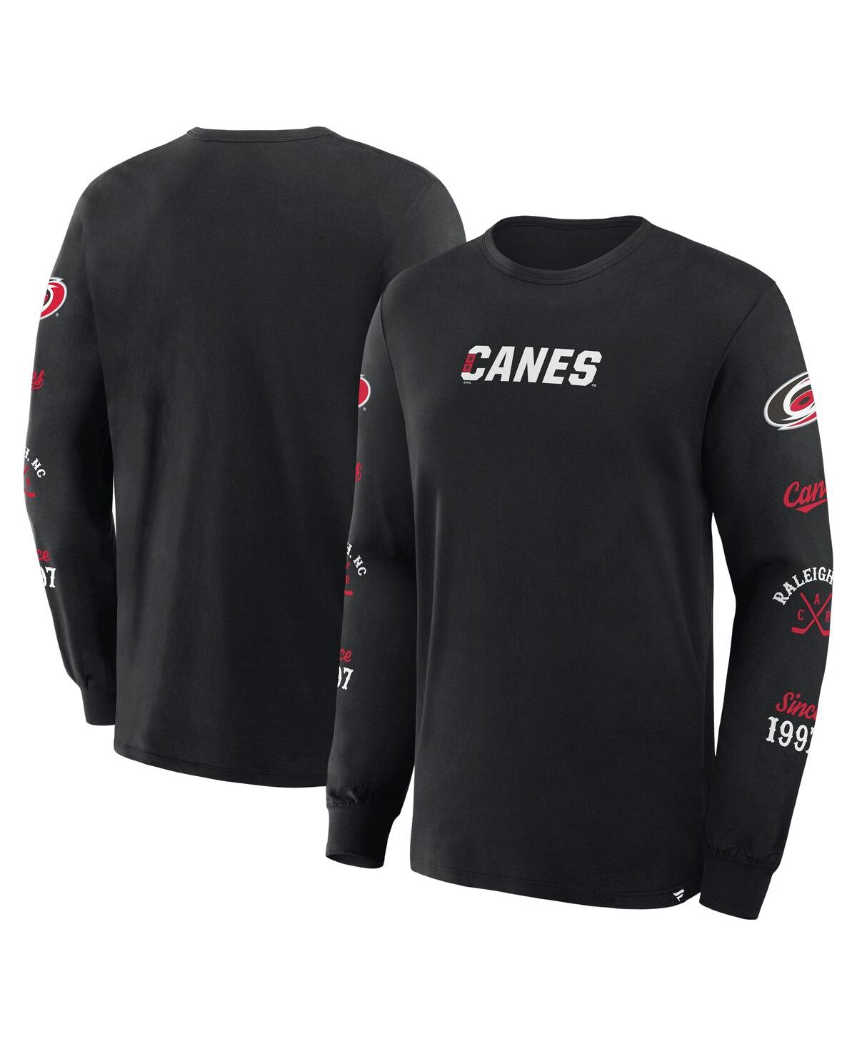 Click here for Fanatics Mens Black Carolina Hurricanes Boxed in L... prices