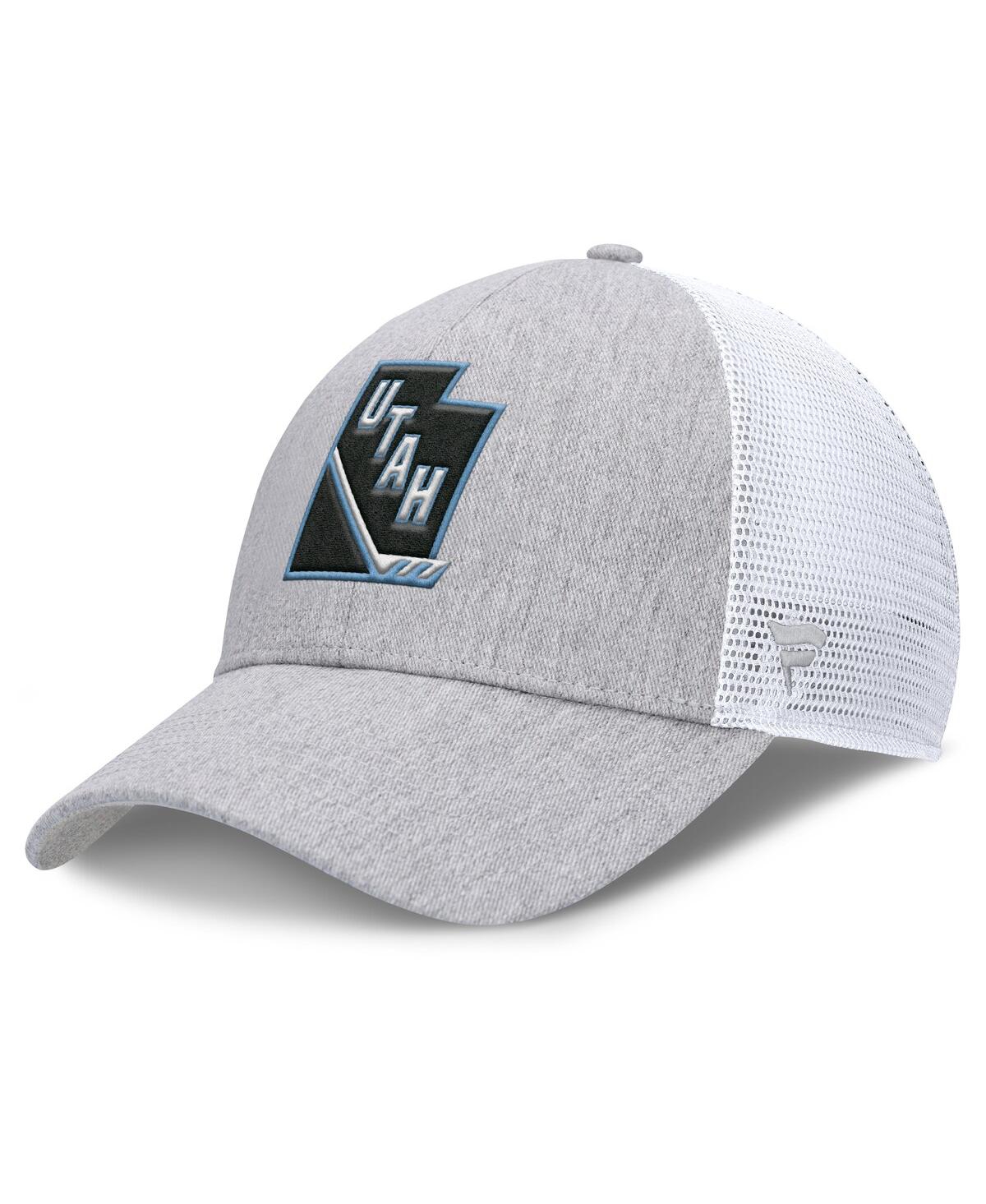 Click here for Fanatics Mens Gray/White Utah Mammoth Utah Badge T... prices