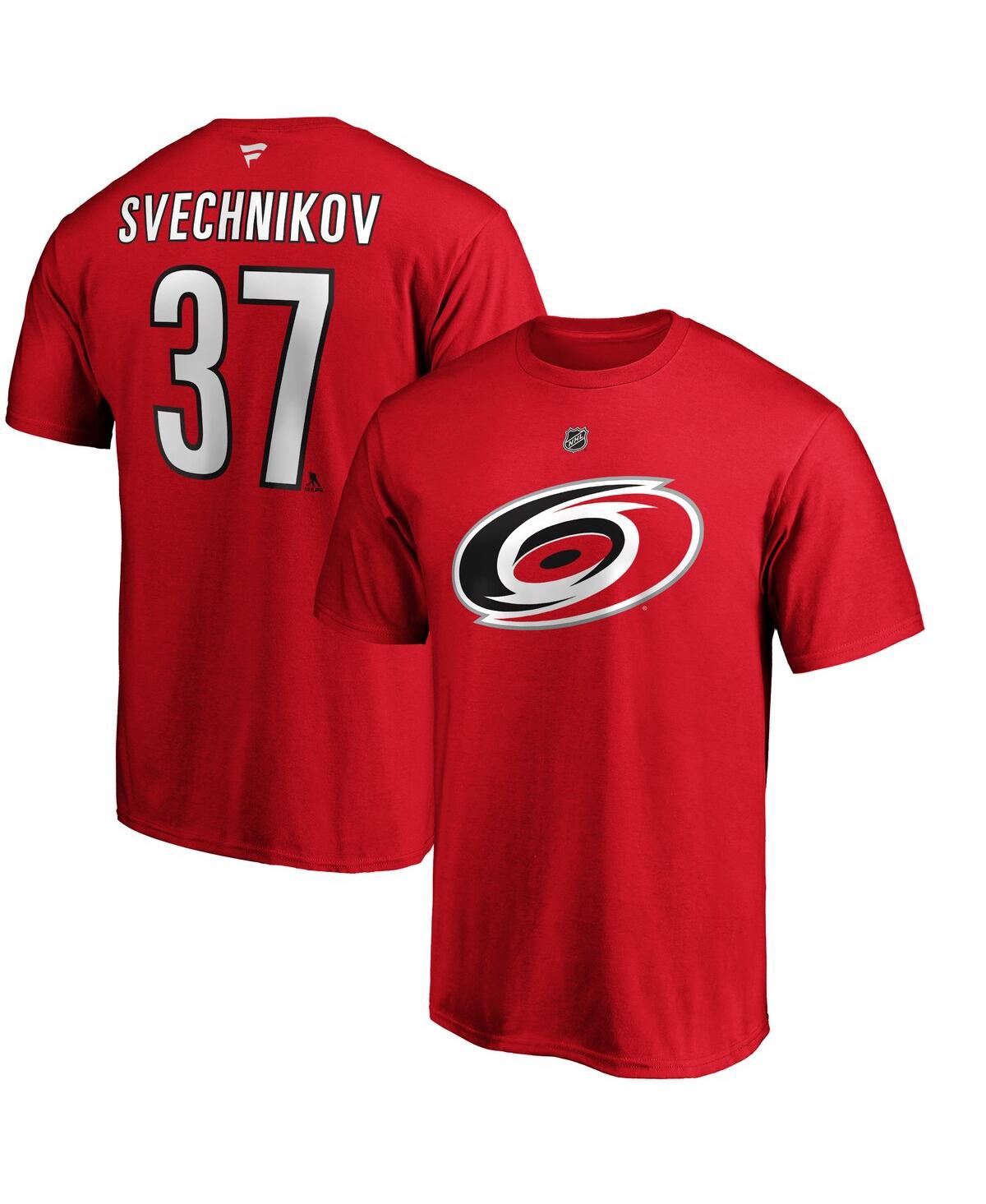 Click here for Fanatics Mens Andrei Svechnikov Red Carolina Hurri... prices