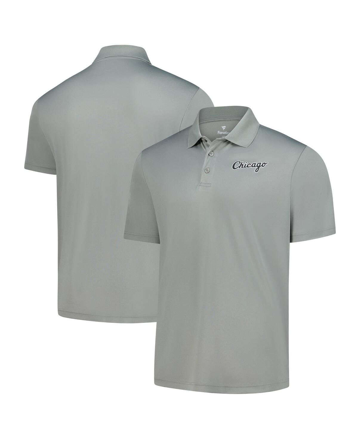 Click here for Fanatics Mens Gray Chicago White Sox Logo Polo Shi... prices
