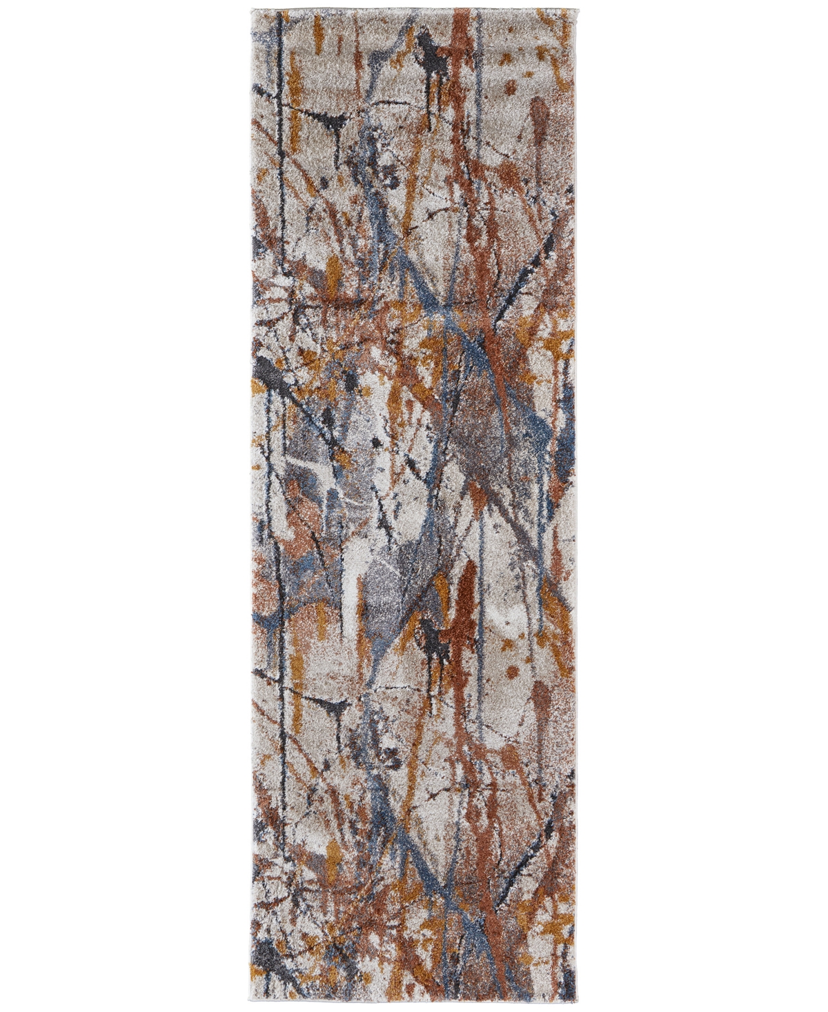 Feizy Gilmore 39MPF 26x8 Runner Area Rug - Blue  Gray