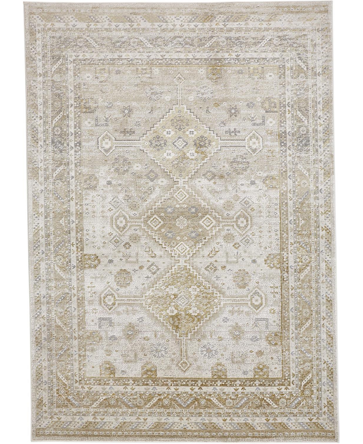 Click here for Feizy Aura 3738F 311x6 Area Rug - Gold  Ivory prices
