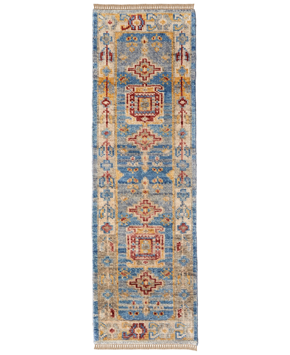 Click here for Feizy Fillmore 6944F 26x8 Runner Area Rug - Blue... prices