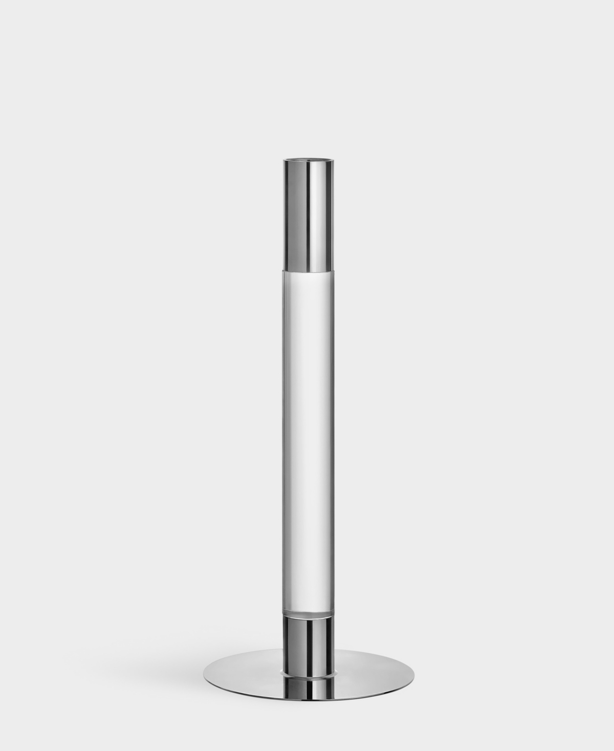 Click here for Orrefors Lumiere Medium Candlestick - Silver prices