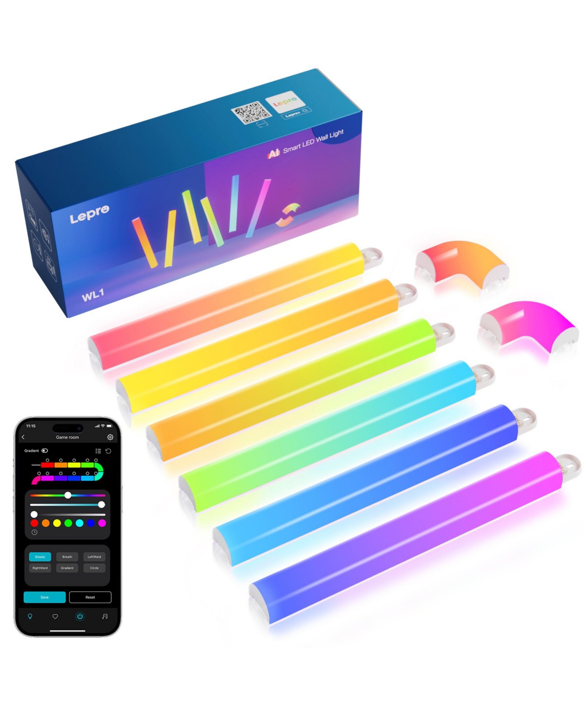 Click here for Lepro WL1 Smart Led Rgb Wall Light Kits with Segme... prices