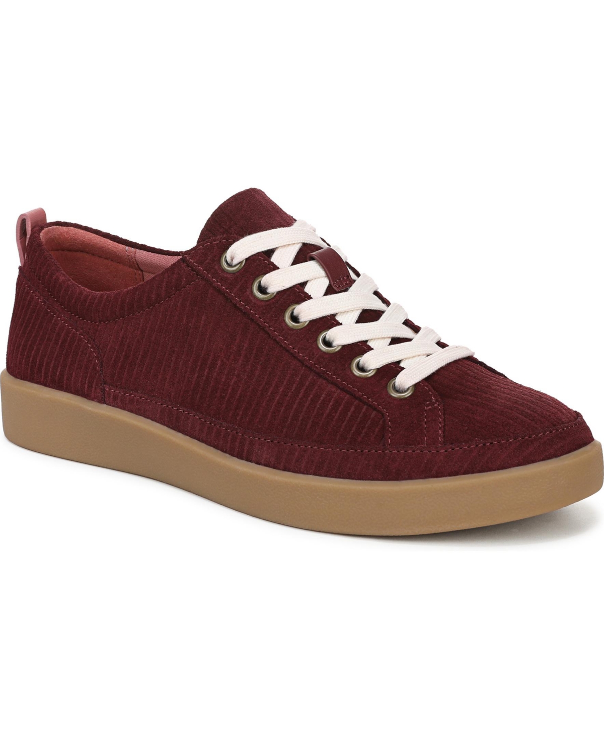 Click here for Vionic Womens Winny Lace Up Sneakers - Cherry jubi... prices