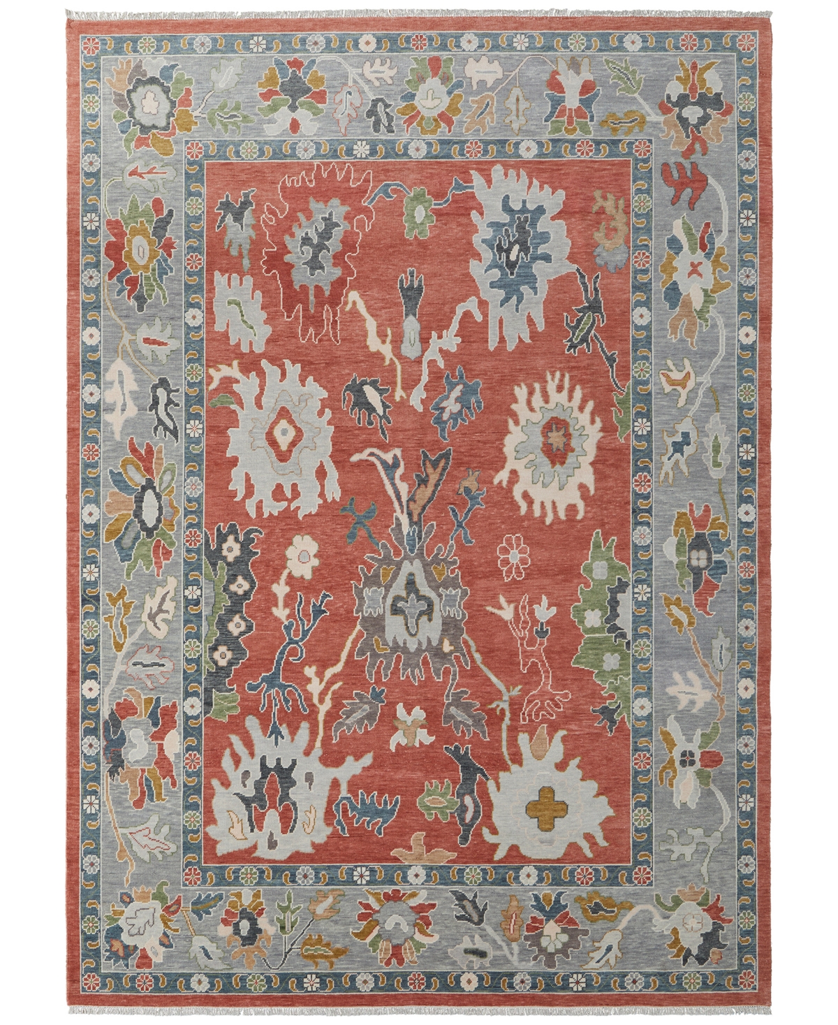 Click here for Feizy Karina 69G4F 79x99 Area Rug - Red  Gray prices