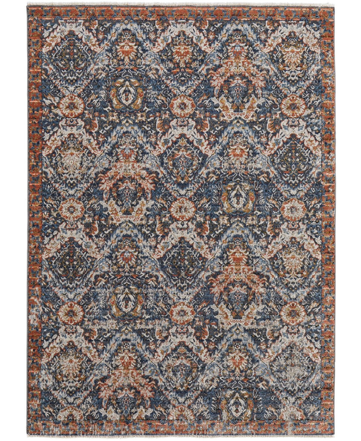 Click here for Feizy Kaia 39HRF 2x3 Area Rug - Blue  Ivory prices
