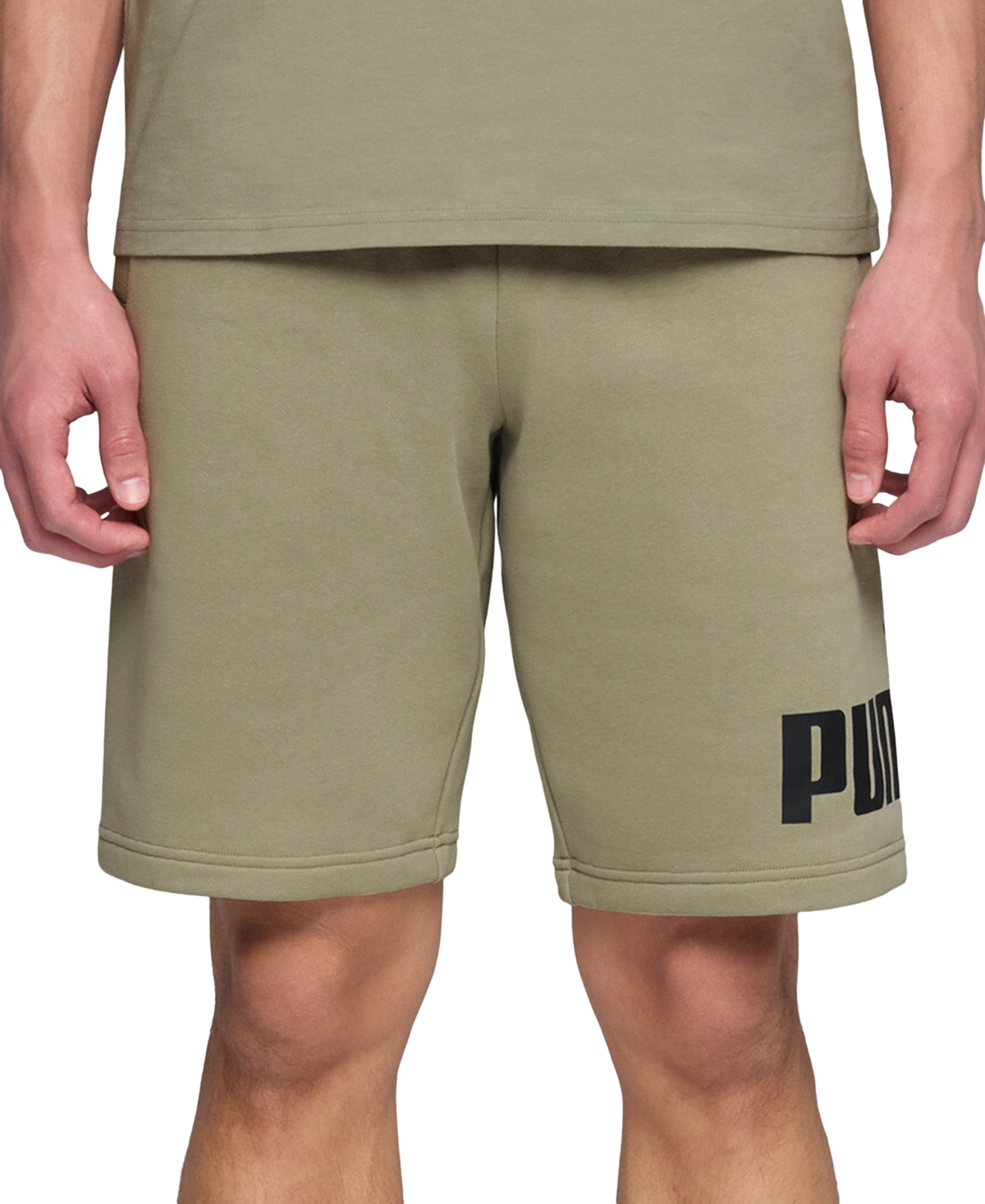 Click here for Puma Mens Logo Drawstring Shorts - Lux Army prices