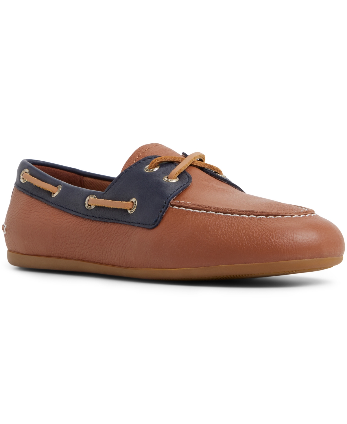 Click here for Sperry Womens Slim Lace-Up Boat Shoes - Tumbled li... prices