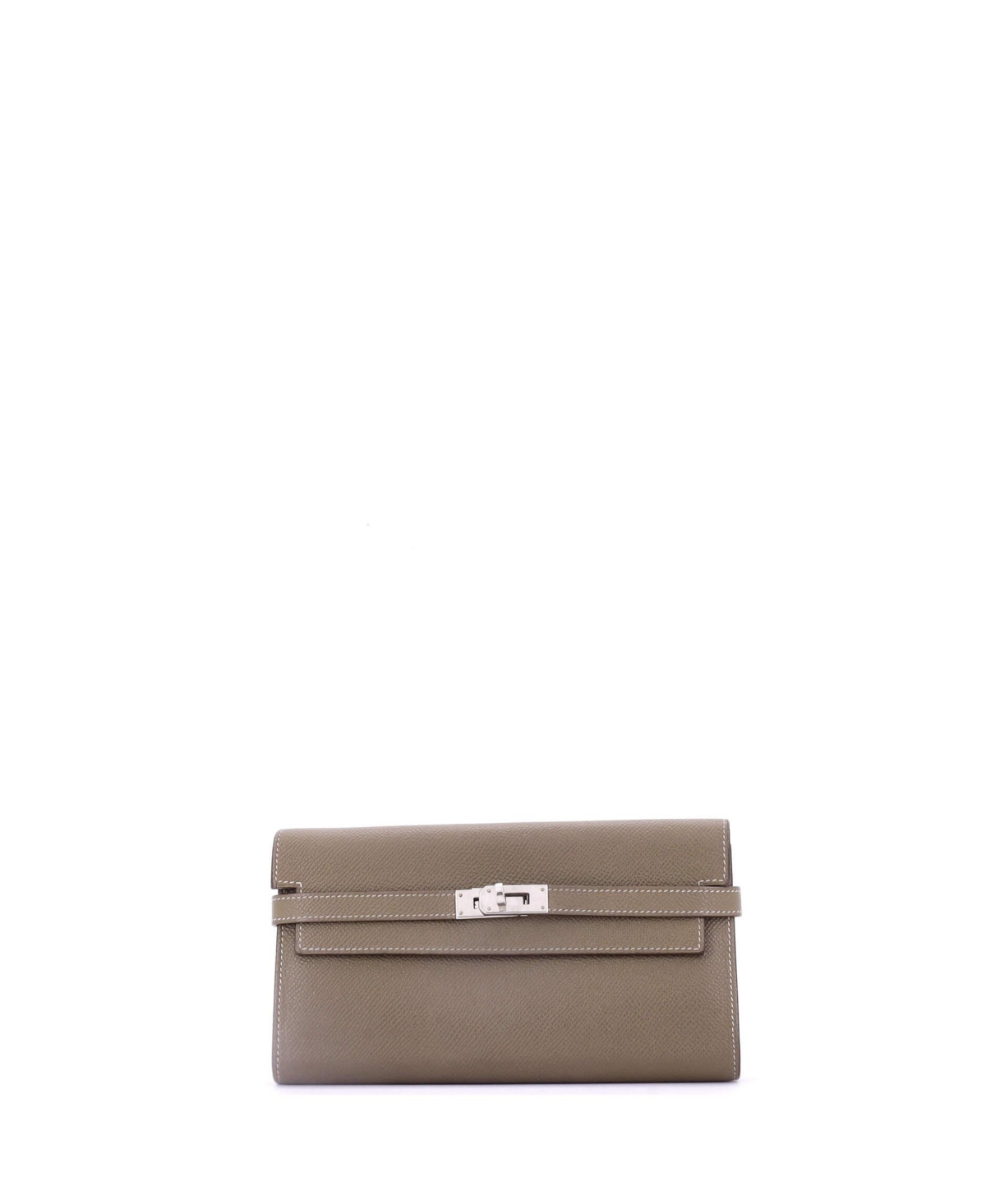 Click here for Pre-Owned Hermes Long Kelly Wallet Epsom - Grey prices
