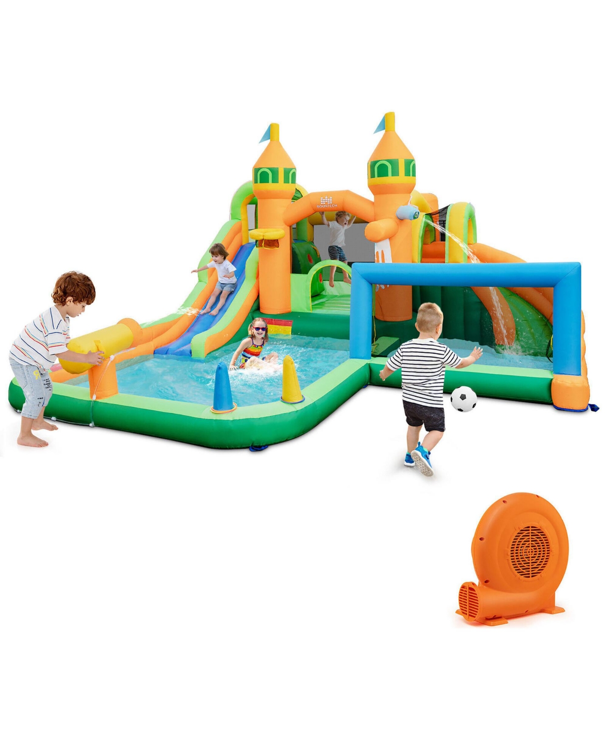 Click here for Gymax Kids Inflatable Water Slide Park w/680W Blow... prices