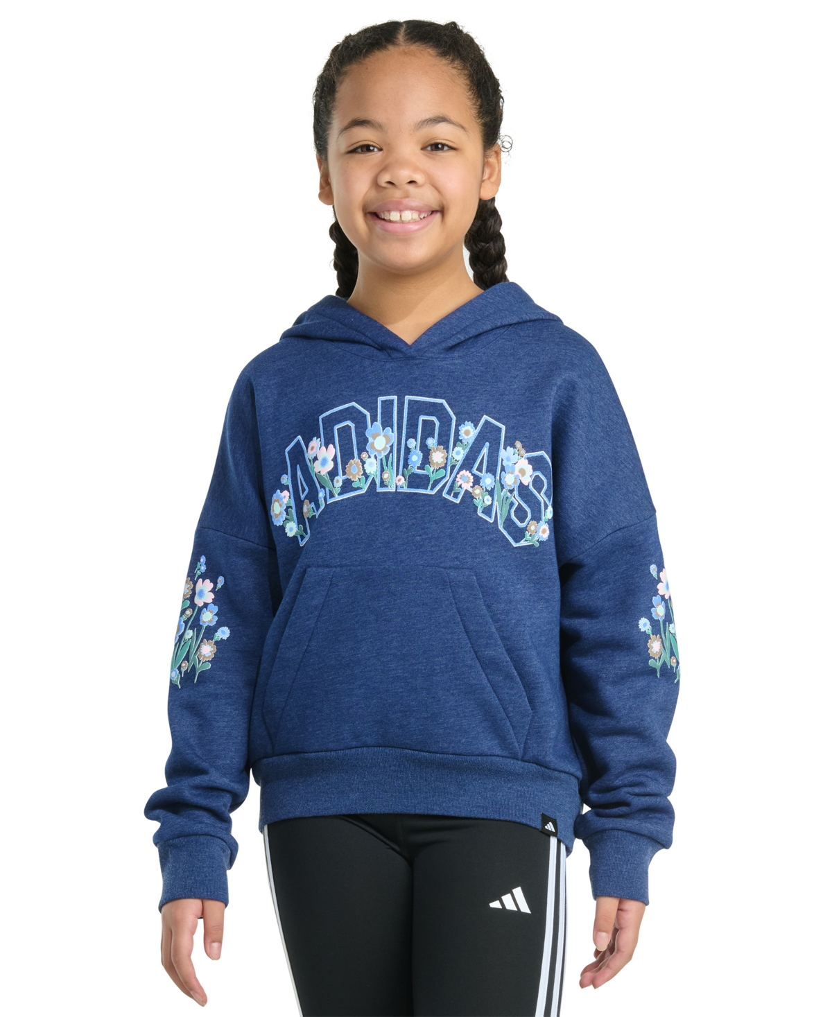 Click here for adidas Big Girls Long-Sleeve Heather Multi Graphic... prices