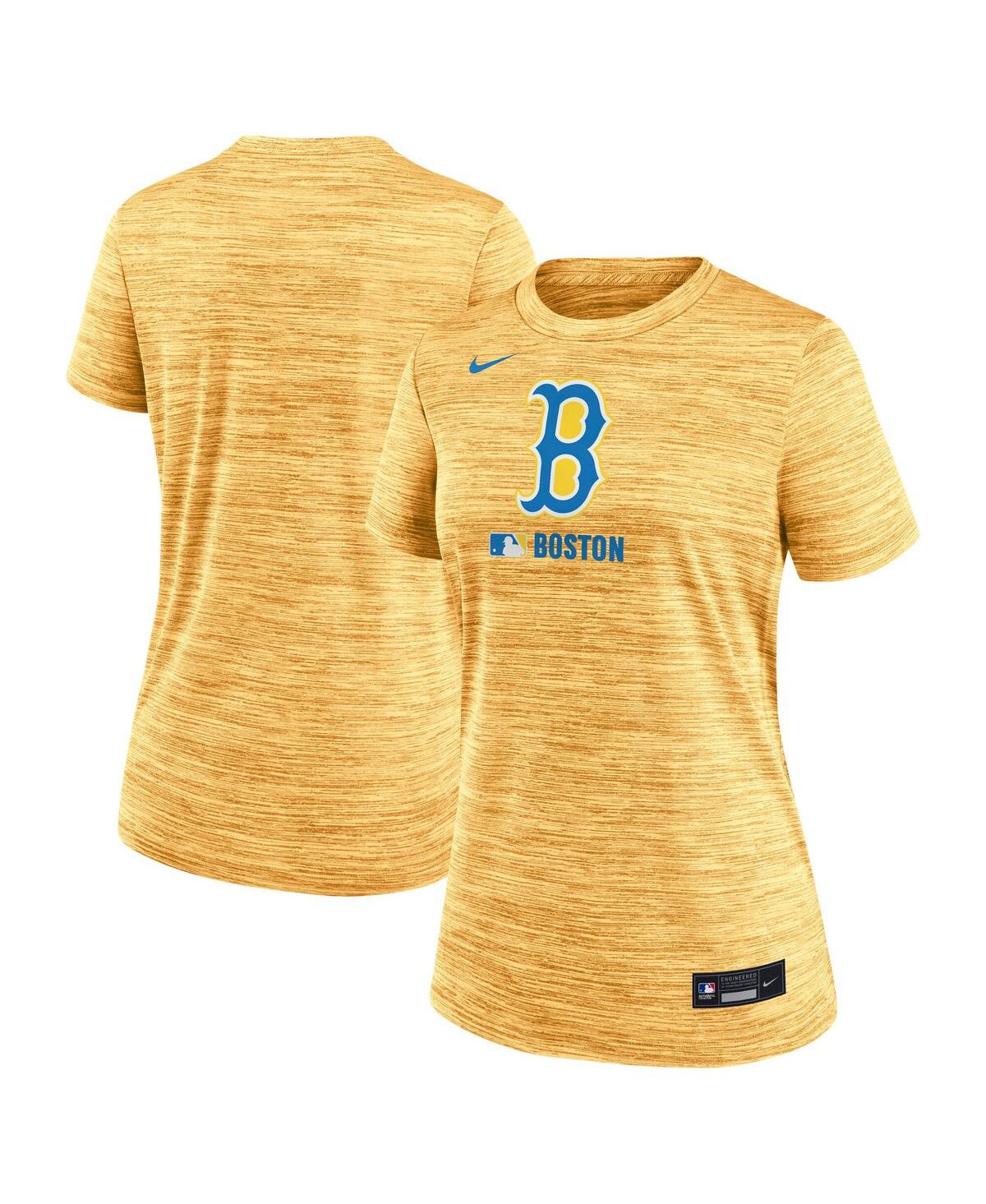 Click here for Nike Womens Gold Boston Red Sox City Connect Authe... prices