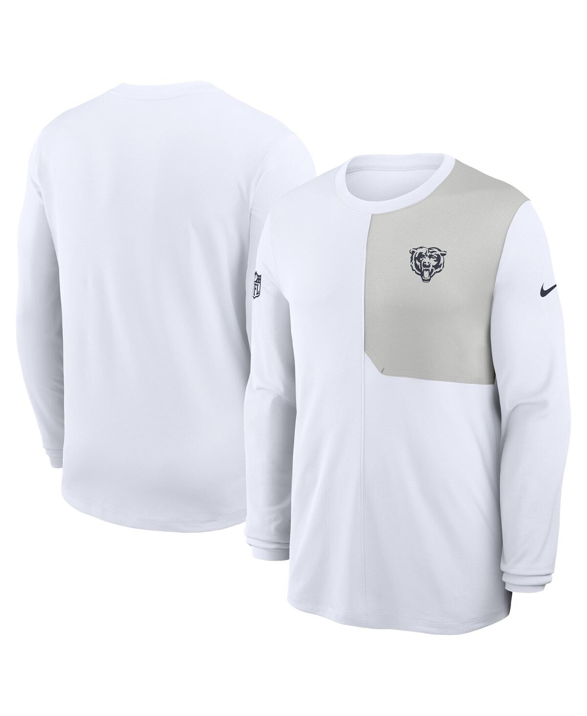Click here for Nike Mens White Chicago Bears Sideline Coach Uv Pe... prices