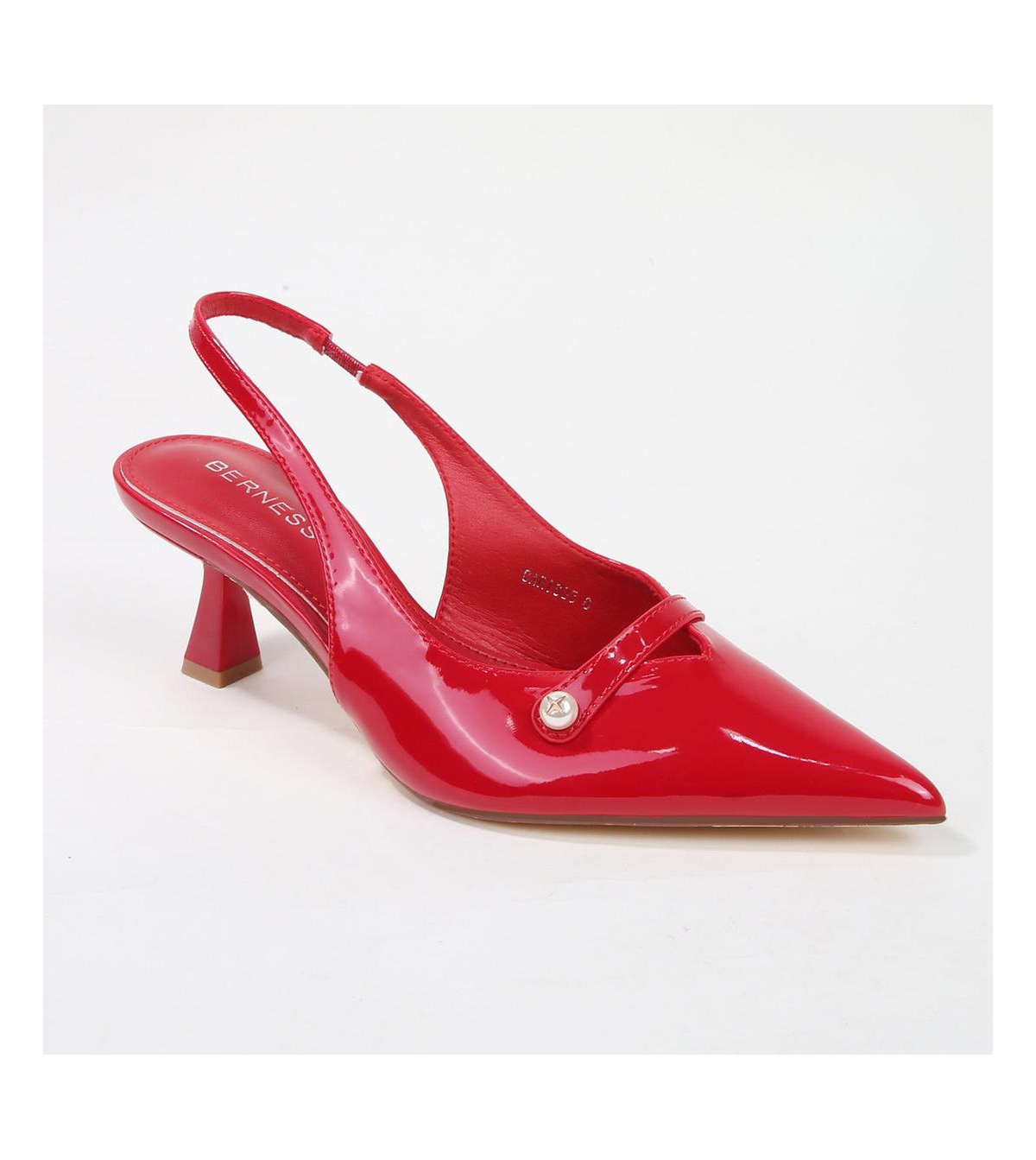 Click here for Berness Caris Patent Slingback Pump - Red prices