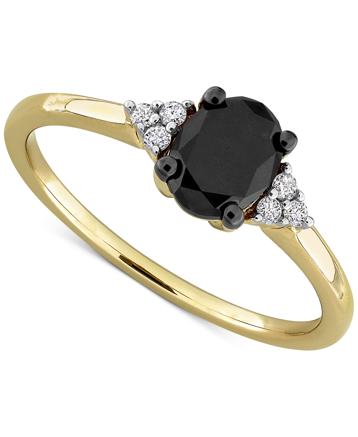 Click here for Black Diamond Oval Engagement Ring (1 ct. t.w.) in... prices