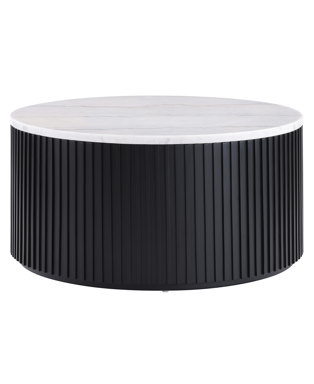 Click here for Bramwell 36 Wood Marble Top Cocktail Table - Black prices